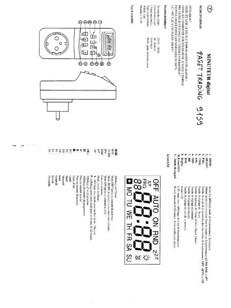 Digital Timer 9159 Paget Trading Ltd Pdf