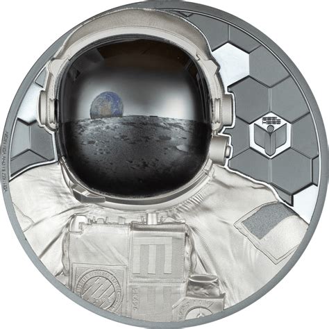 Astronaut Real Heroes 3 Oz Silver Coin 20 Cook Islands 2024 Cit Coin