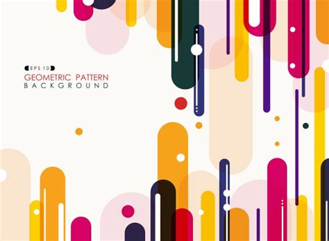 Colorful Dynamic Stripe Composition Lines Vector Image