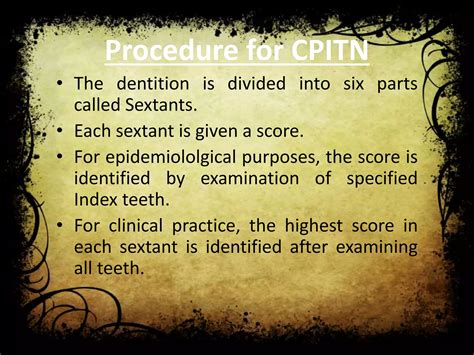 Russells Periodontal Index And Cpitn Probe Pptx Oral Care Personal Care