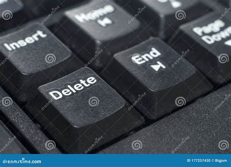 Delete Button In An Enlarged View Royalty Free Stock Photography CartoonDealer
