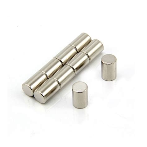 8mm Dia X 12mm Thick N42 Neodymium Magnet 26kg Pull