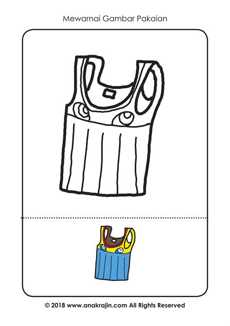 Mewarnai Gambar Pakaian Pdf