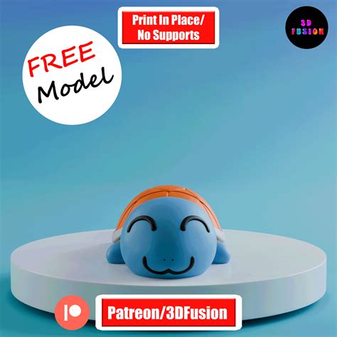 宝可梦杰尼龟可活动关节玩具和钥匙扣 来自 3d Fusion Makerworld