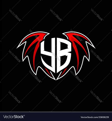 Letter Y B Initial Logo Template Royalty Free Vector Image