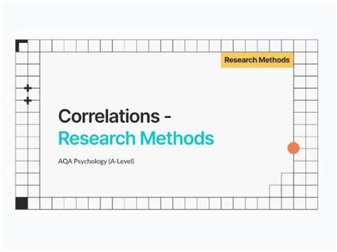 Aqa Research Methods Correlations Teaching Resources