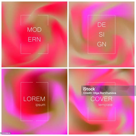 최소한의 추상 벡터 푸이드 커버 디자인 템플릿 홀로그래피 그라데이션 배경입니다 플래카드 배너 전단지 프리젠 테이션 및 보고서에 대한 벡터 템플릿 0명에 대한 스톡 벡터 아트