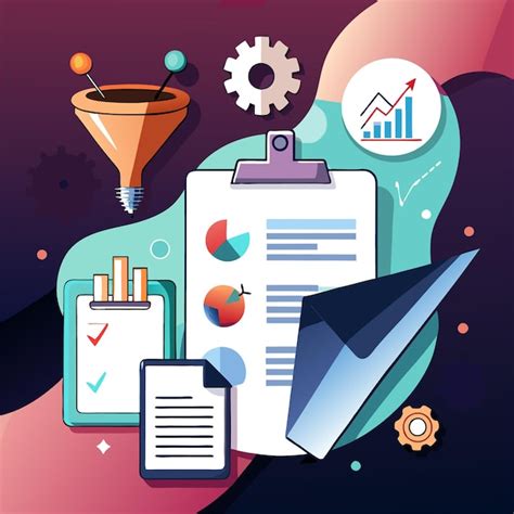 Illustration Of Business Analytics And Project Management Elements Premium Ai Generated Vector