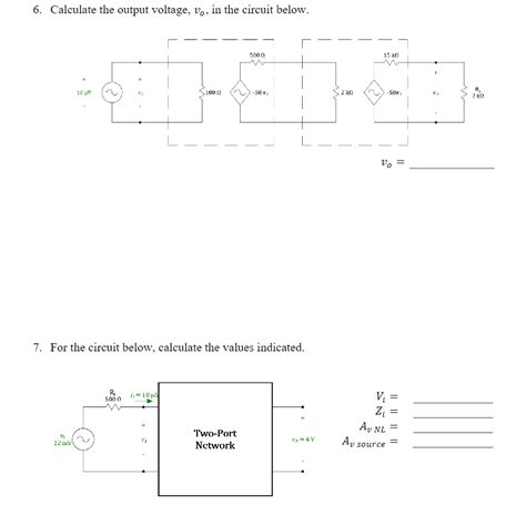 Solved Calculate The Output Voltage V0 ﻿in The Circuit