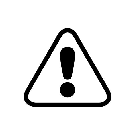 Warning Exclamation Mark Icon Vector 14889253 Vector Art At Vecteezy
