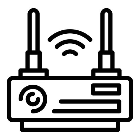 Smart Office Wifi Router Icon Outline Style 15887268 Vector Art At Vecteezy