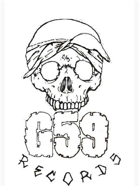 G59 Skull Logo Art Suicideboys Merch Photographic Print By Dishess