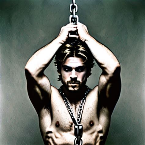 Man Chains X Crossed Over Head
