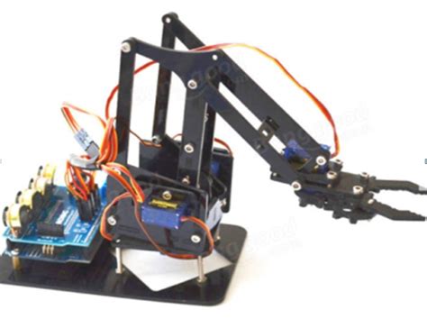 4dof Robot Arm Components Ch340 Unoarm Framemg90spotentiometer
