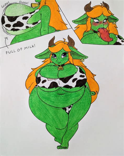 Rule 34 Big Breasts Breasts Chubby Cow Print Female Goblin Huge