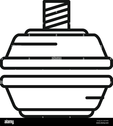 Medicine Press Machine Icon Outline Vector Automatic Plant Cotrol Form Stock Vector Image