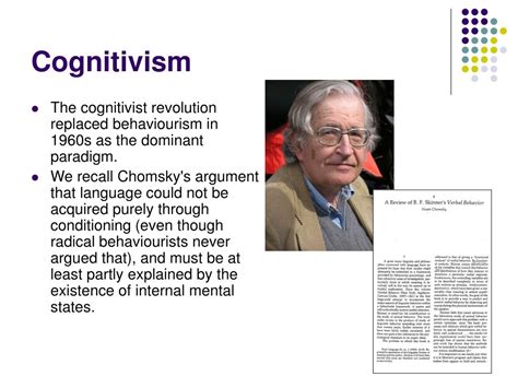 PPT Cognitivism And Constructivism PowerPoint Presentation Free Download ID 640421