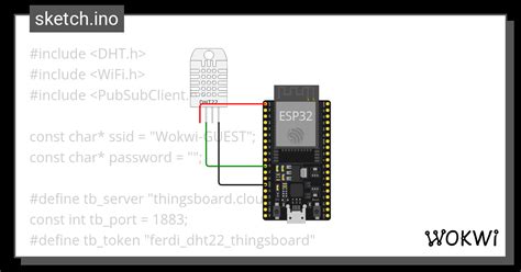 DHT Thingsboard Wokwi ESP STM Arduino Simulator