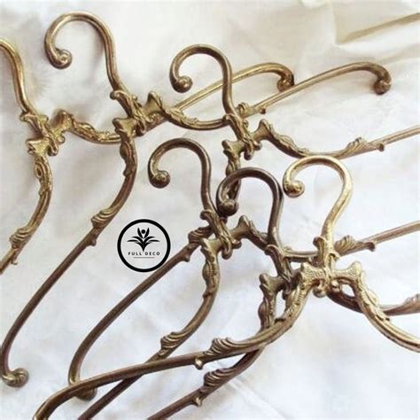 35cm Of 4 Pieces Vintage Clothing Hanger Brass Vintage Clothing Hanger