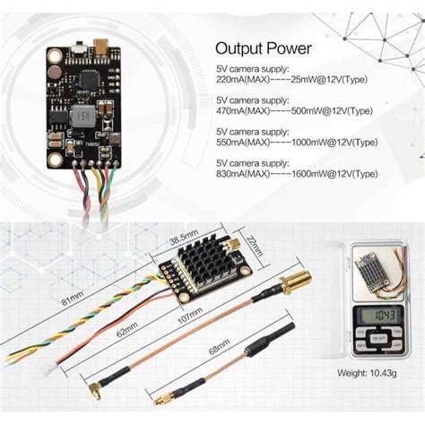 FPV Camera VTX Combo