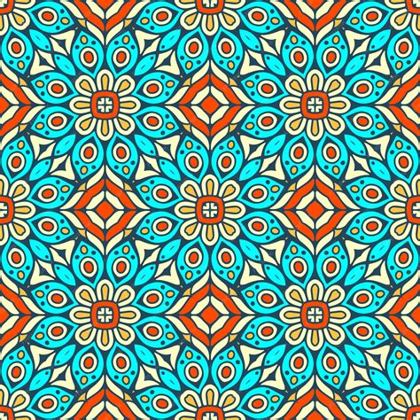 Premium Vector Decorative Geometric Tile Seamless Pattern