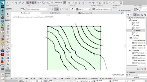 Archicad 21 House Project Part 06 Mesh Contour Heights Youtube