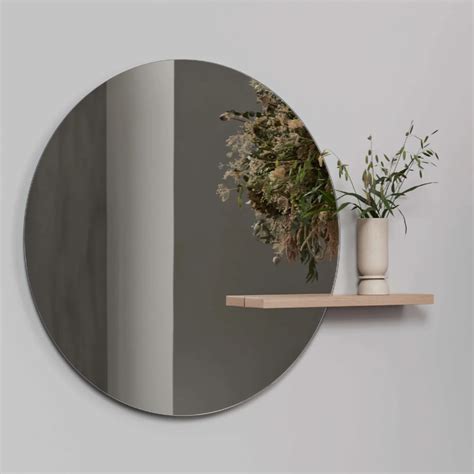 Shift Mirror Large Round By Bolia Fika Living Scandinavian Modern