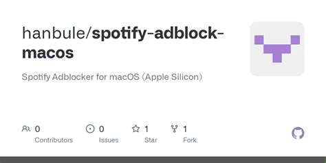 GitHub Hanbule Spotify Adblock Macos Spotify Adblocker For MacOS Apple Silicon