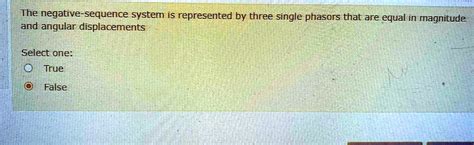 solved the negative sequence system is represented by three single