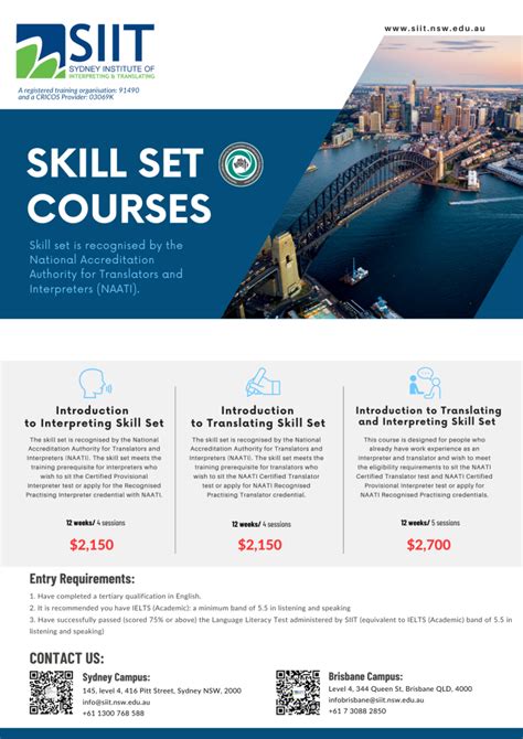 skill set interpreting and translating sydney institute of