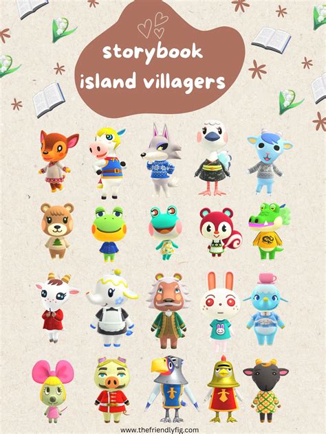 Acnh Storybook Villagers Acnh Villagers Acnh Storybook Island