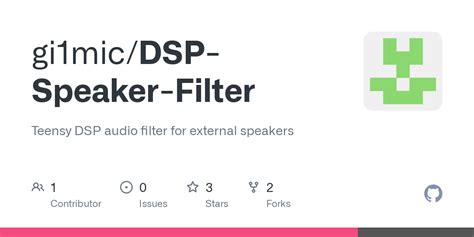 Github Gi Mic Dsp Speaker Filter Teensy Dsp Audio Filter For External Speakers