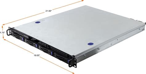Asrock Rack 1u4lw X570 Rpsu 1u Rackmount Server Barebone 4 Bays Single