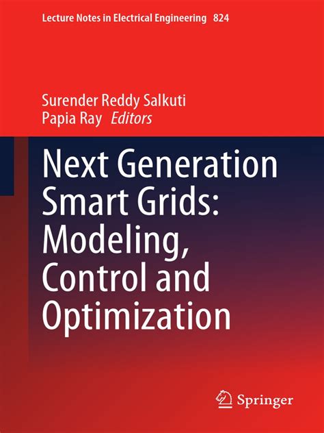 Next Generation Smart Grids Modeling Control And Optimization Pdf