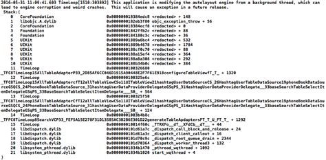 Ios Modifying The Autolayout Engine From A Background Thread