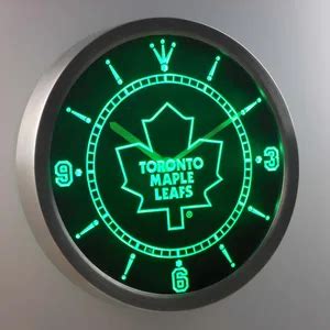 Toronto Maple Leafs Led Neon Wall Clock Fansignstime Led Neon Signs
