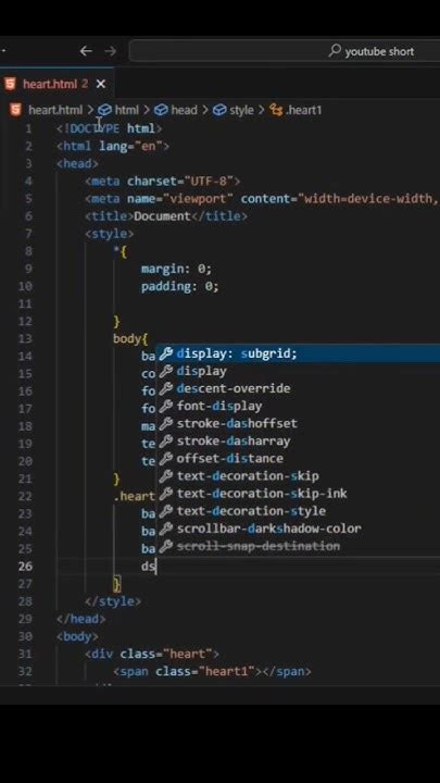 How To Create A Heart In Html Css L Html Css Se Heart Kaise Banaye