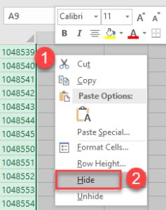 How To Hide Unused Cells In Excel Google Sheets Automate Excel