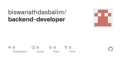 GitHub Biswanathdasbalim Backend Developer