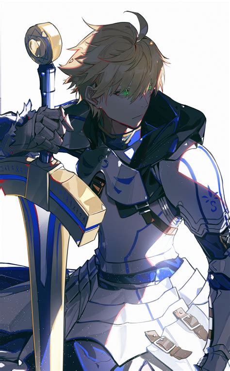 Safebooru 1boy Absurdres Ahoge Armor Arthur Pendragon Fate Blonde