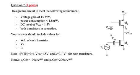 solved question 7 8 points design this circuit to meet the