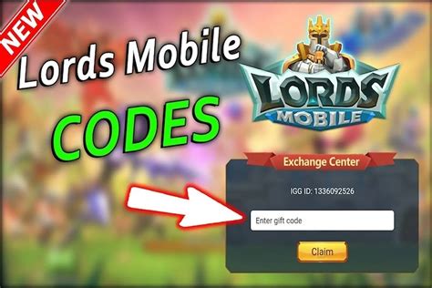 Full Code Lords Mobile Mới Nhất Nhiều Phần Quà Cực Hiếm 2025