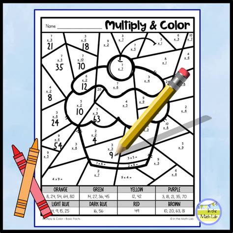 Multiplication Worksheets Color By Number Basic Facts Worksheets