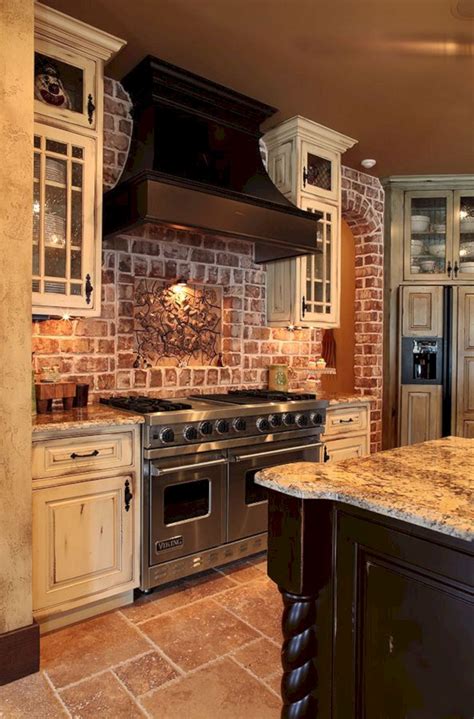 Antique Brick Kitchen Cabinets Anipinan Kitchen