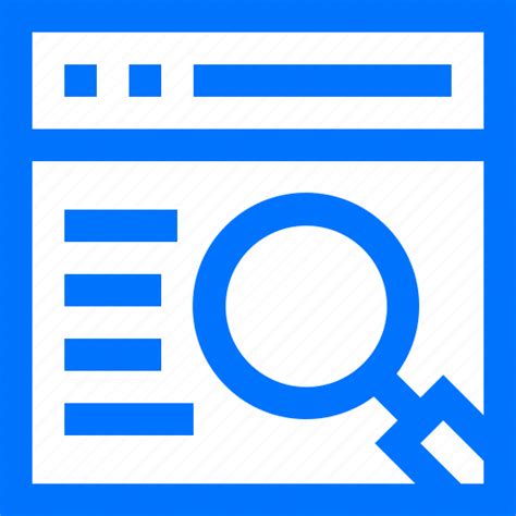 browser flowchart layout scan search website wireframe icon