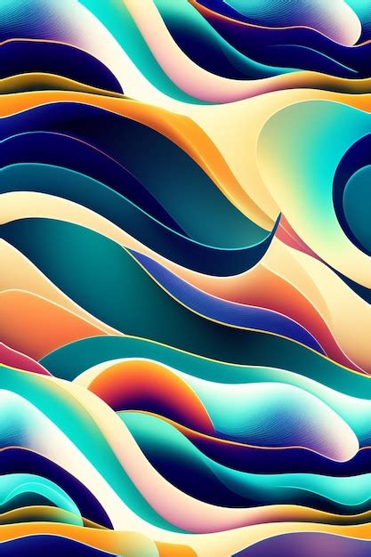 Premium AI Image Abstract Waves