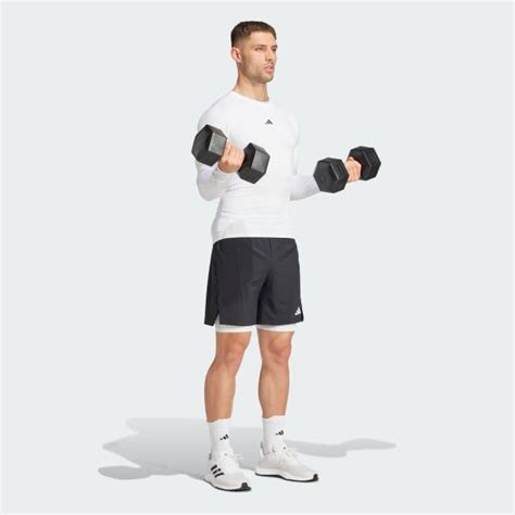 Adidas Techfit Compression Training Long Sleeve Tee White Free