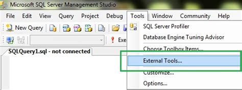 Sql Server External Tools Sqlserverlearner
