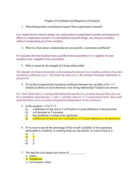 chapter 14 15 correlation regression chi square 1 chapter 14