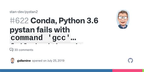 Conda Python 36 Pystan Fails With `command Gcc Failed With Exit
